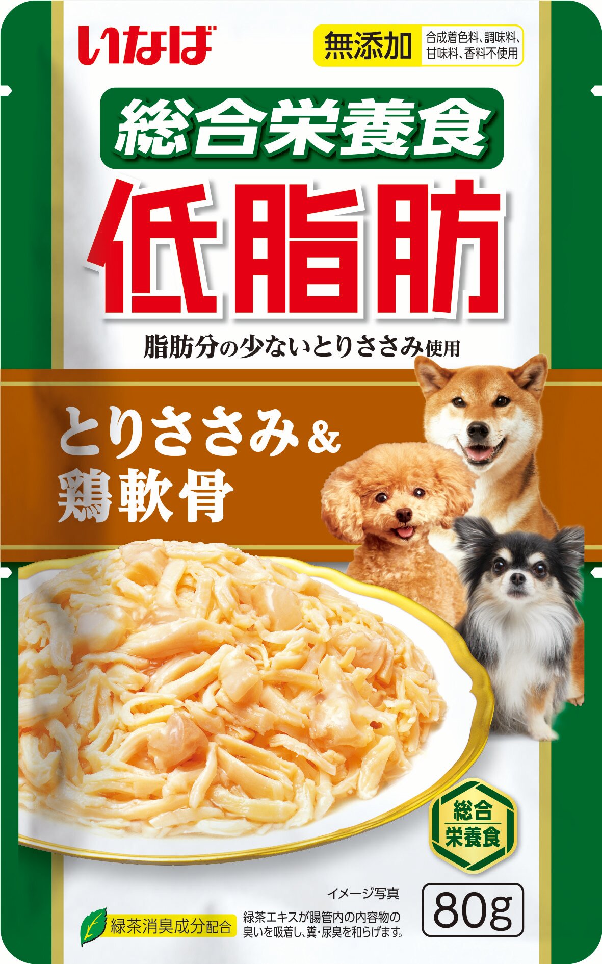 Влажный корм для собак INABA, Teishibo, куриное филе и куриные хрящи, 80гр*6шт