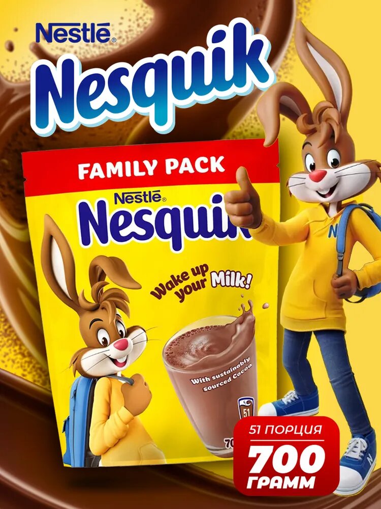 Какао растворимый Nesquik в пакете 700 г