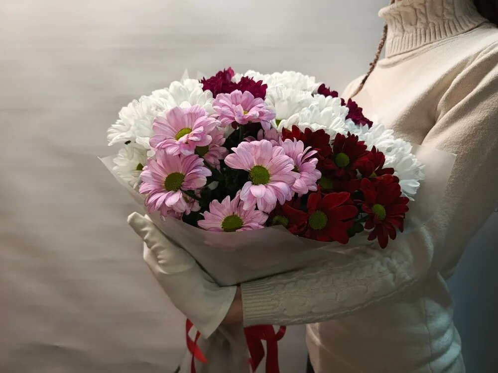 Decoriflora Альстромерия, цвет красный, голубой, 15 шт