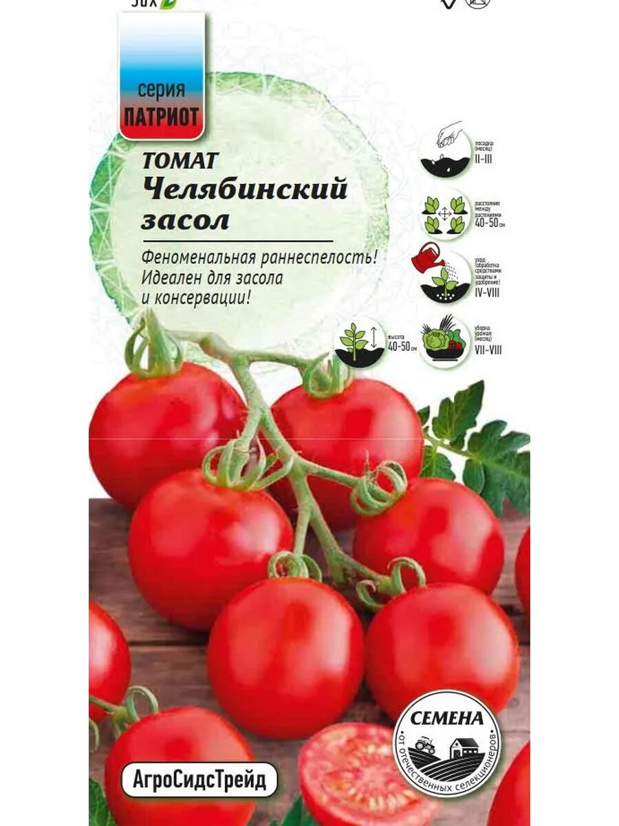 Семена овощей Патриот томат Челябинский засол 20 шт.