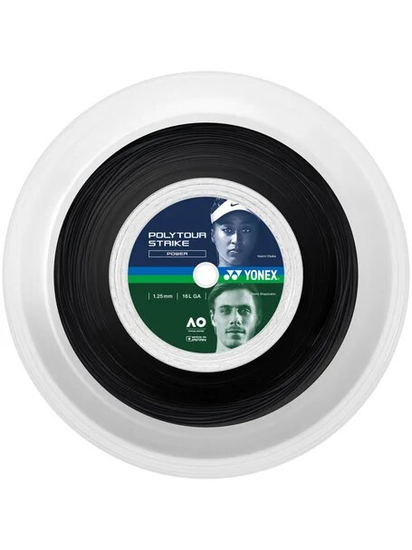 Теннисная струна Yonex Poly Tour Strike 1.30мм черный (нарезка 12 метров)