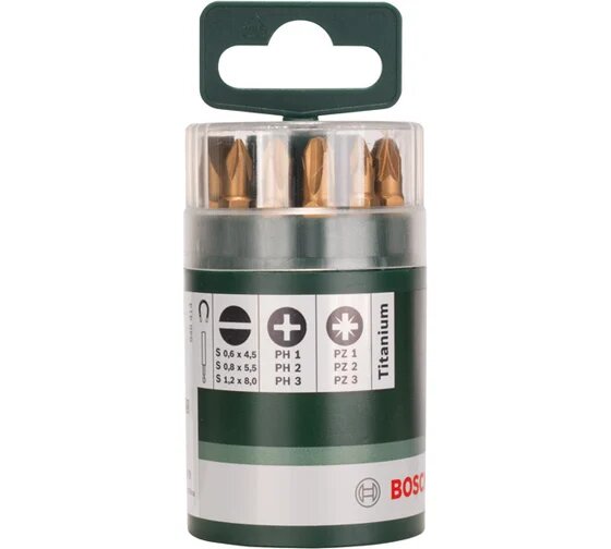 Набор бит "Bosch" LS/PH/PZ TIN DIY 10шт*25мм