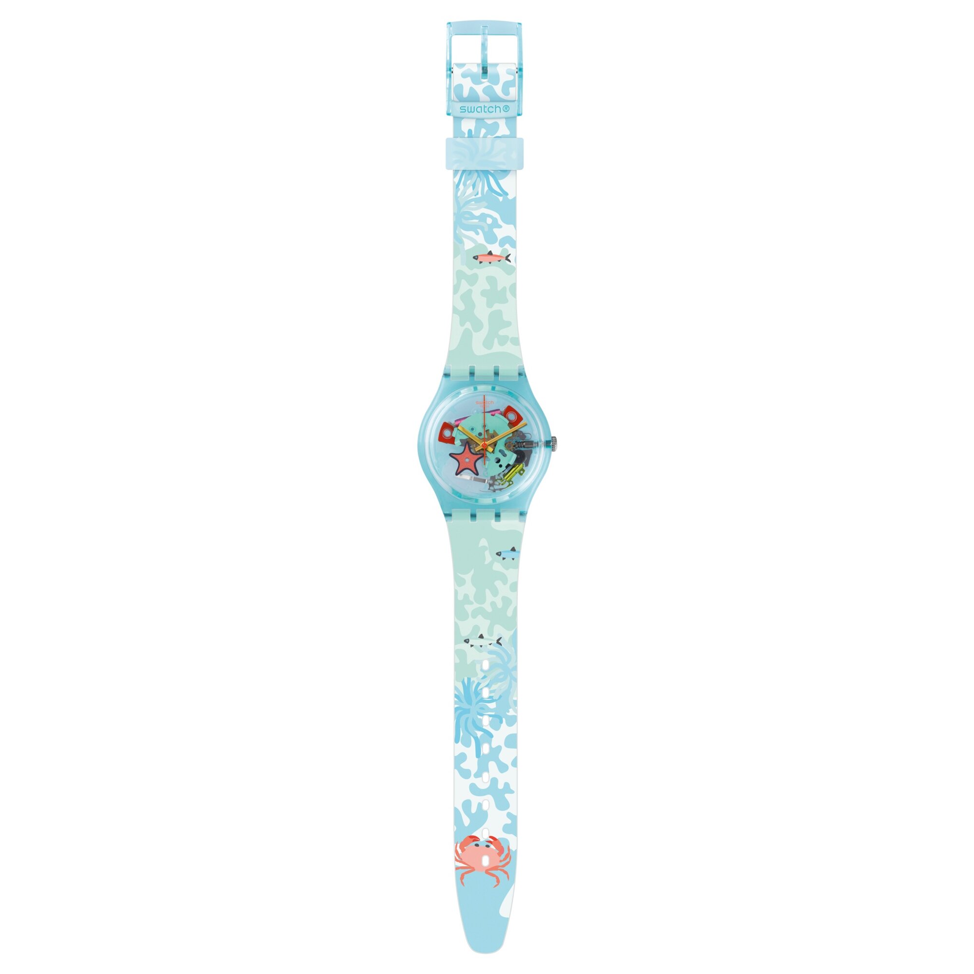 Наручные часы Swatch, голубой — фото 1