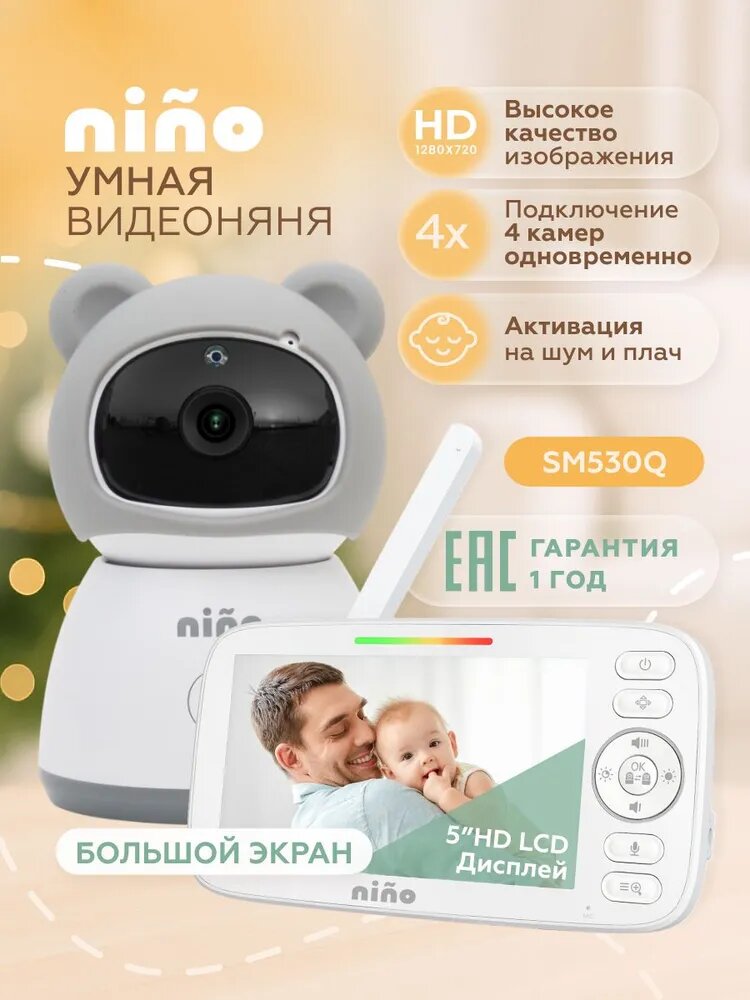 Видеоняня с монитором беспроводная радионяня