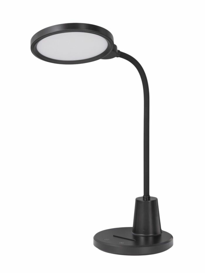 Лампа настольная старт CT91, LED, 12 Вт, 3000-6000К, 16 16 50 см, чёрная