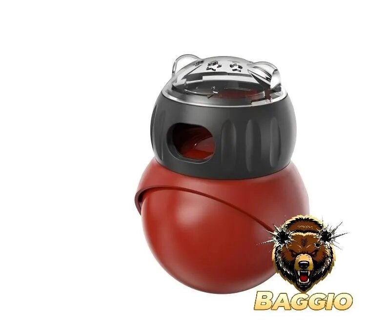 Интерактивная игрушка для собак и кошек неваляшка с кормом, диспенсер для лакомств, развивающая игрушка для питомцев