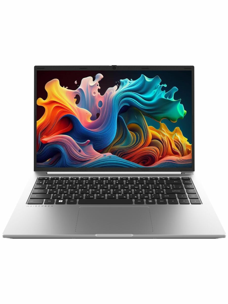 Ноутбук Maibenben Smart S14B-R560UM (Ryzen 5 6600H 3.3 Ghz/8Gb DDR5/SSD512Gb/AMD Radeon Graphics/14.5"/Linux/silver) (S14B-R560UMBQSLSRE0)