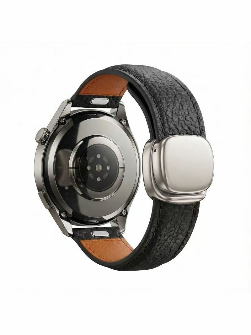 Кожаный ремешок для Huawei Watch 5/Ultimate, 22мм, магнитный, 4 цвета