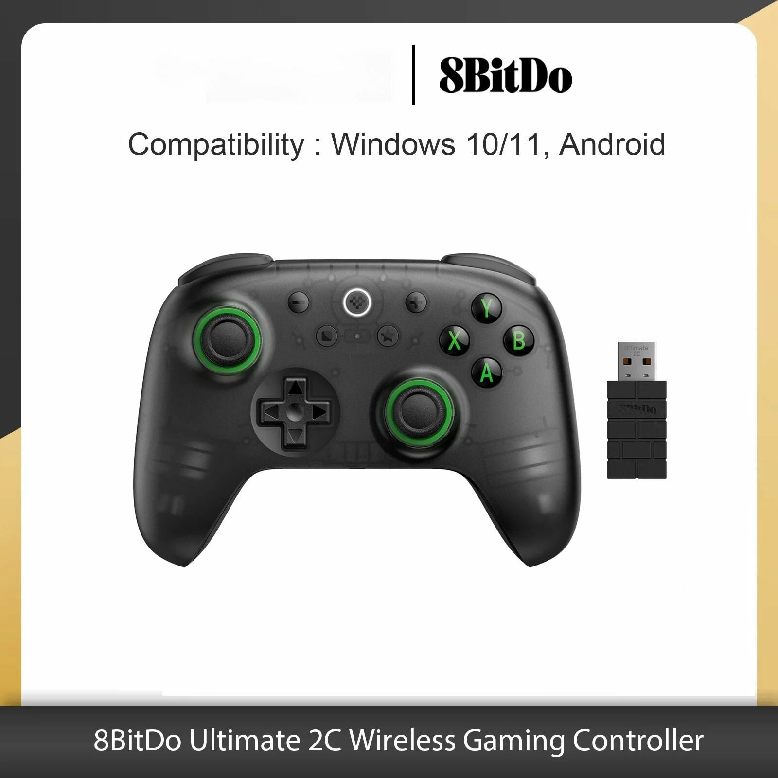 8BitDo Ultimate 2C Беспроводной игровой контроллер 2.4G с джойстиком с эффектом Холла