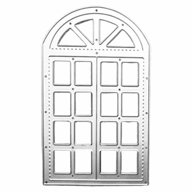 Window Metal Cutting Dies Handmade Crafts Projects Art Creation Supplies for Birthday Greeting Card
