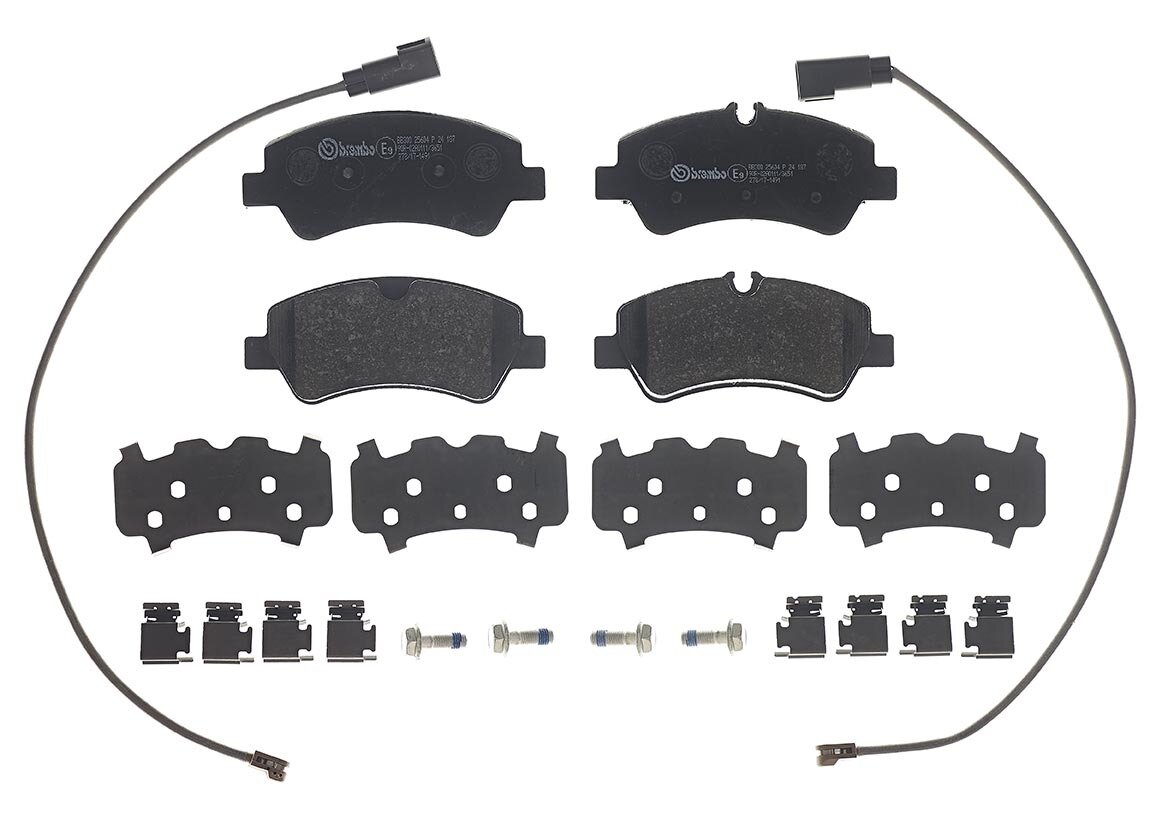 Колодки задние FORD Transit 13- Tourneo 20- для сдвоенных шин BREMBO P 24 187