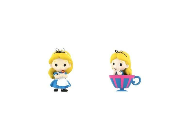 POP MART Disney "Алиса в Стране чудес" Mystery Box, Confirmed-Floral Alice+Cup Alice (Open)