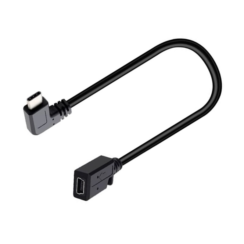 Разъем MINI USB для подключения к разъему TYPE C для подключения проводов-колено