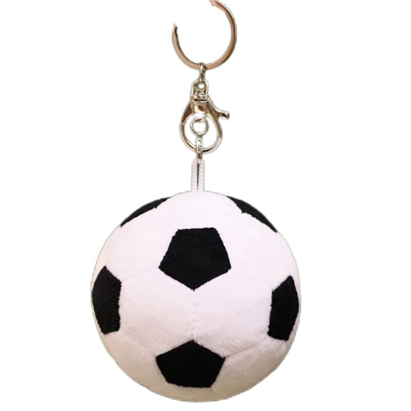 Брелок унисекс Mise Футбольный мяч плюшевый, 9CM EU, Ultra-Soft Fabric-White Soccer Ball