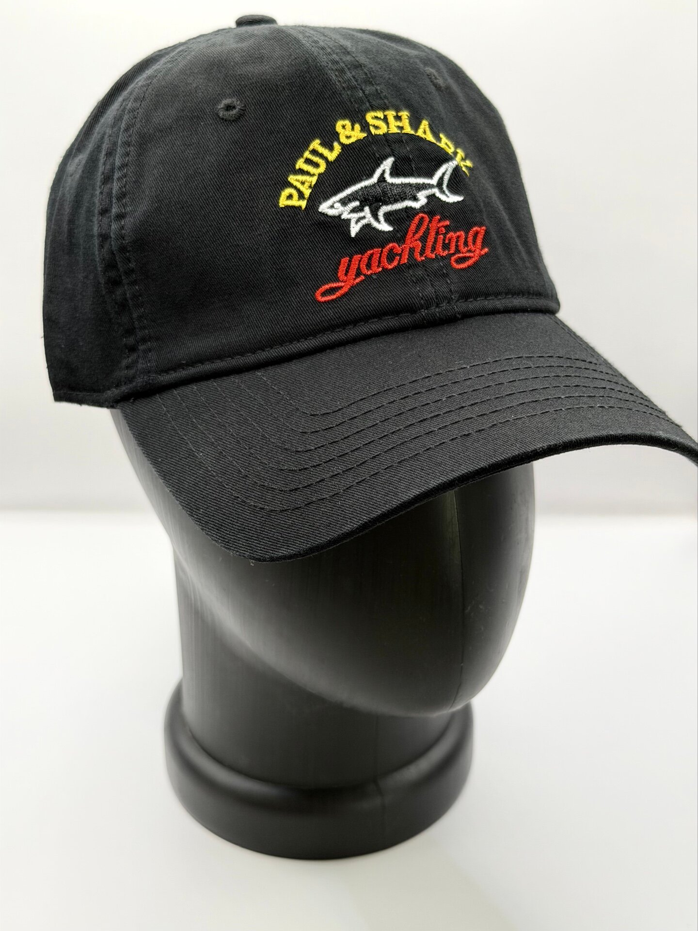 Бейсболка  Paul & Shark, цвет чёрный, мягкий лоб для мужчин и женщин