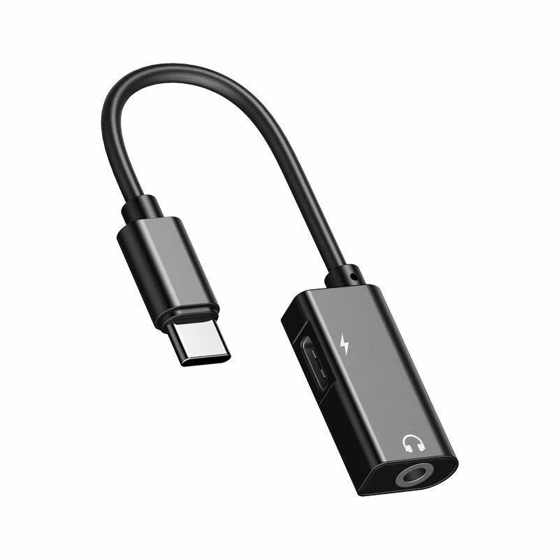 Переходник Mivo T1 Type-C на 3,5 наушника и зариадки