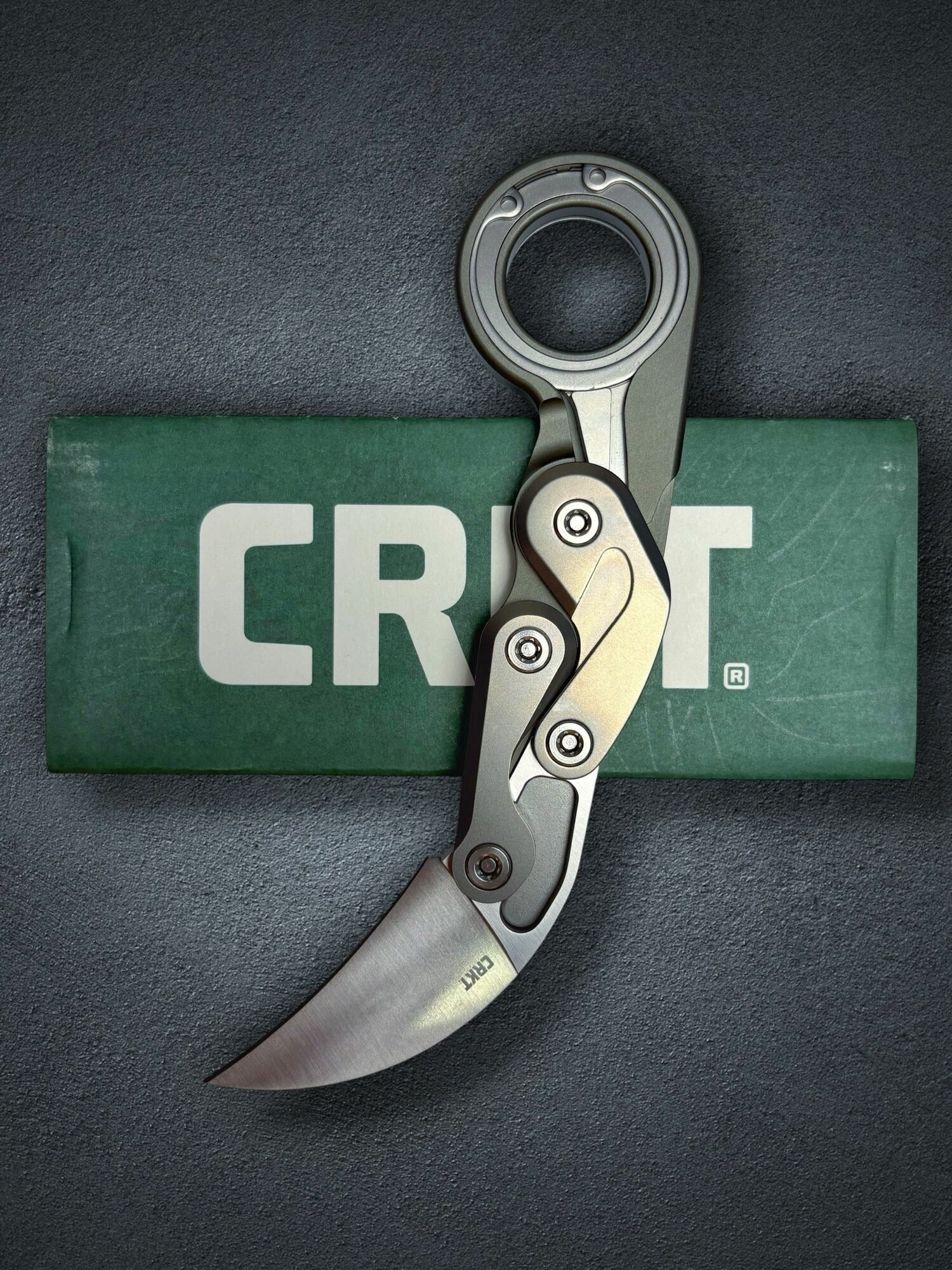 Складной нож - керамбит CRKT Provoke Aluminum Gray, 4040G