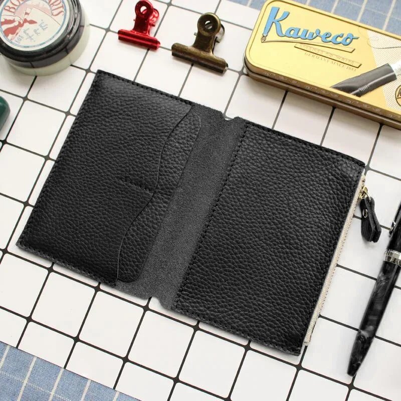 Кожаная сумка Fromthenon для Midori Litchi Small Black