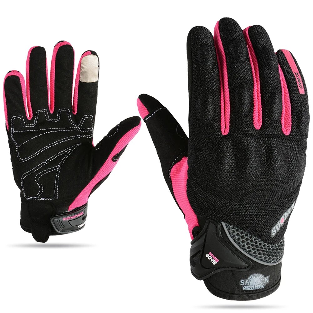 Suomy 2023 новые Мотоциклетные Перчатки женские розовые Guantes Moto гоночные Розовый, M, SU09 Pink