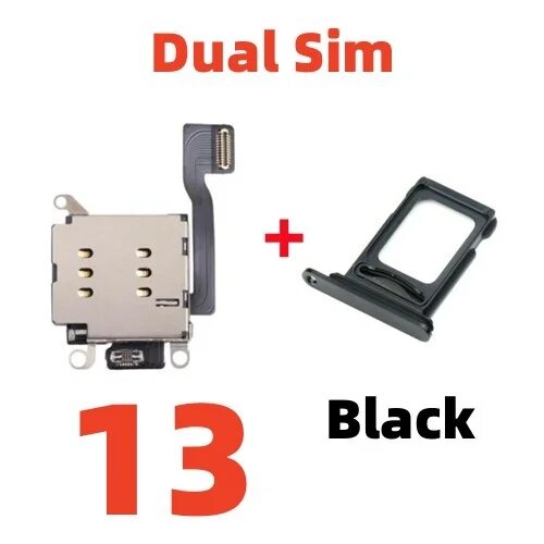 Слот SIM-карты для iPhone 13 Black