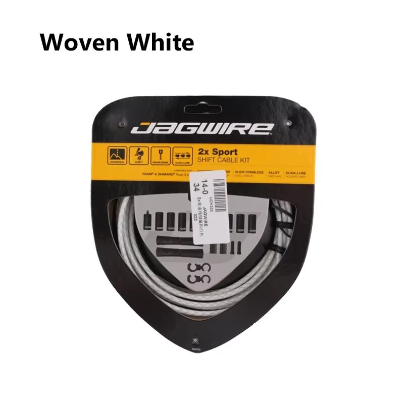 JAGWIRE 2x тросы переключения, Белый Woven White