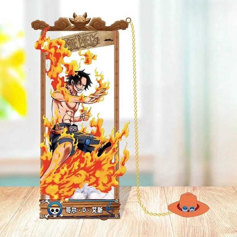 Аниме закладка One Piece Ace, металлическая, Aisi