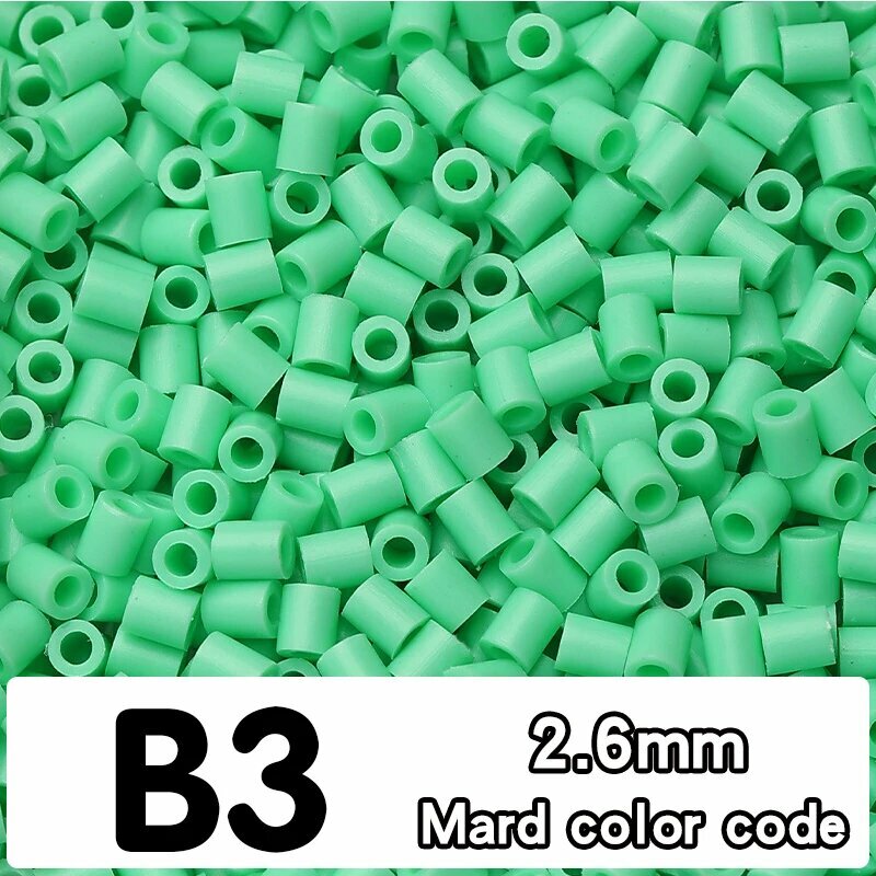 Бусины Hama Perler Beads 2.6 мм, изумрудный, 1000 шт