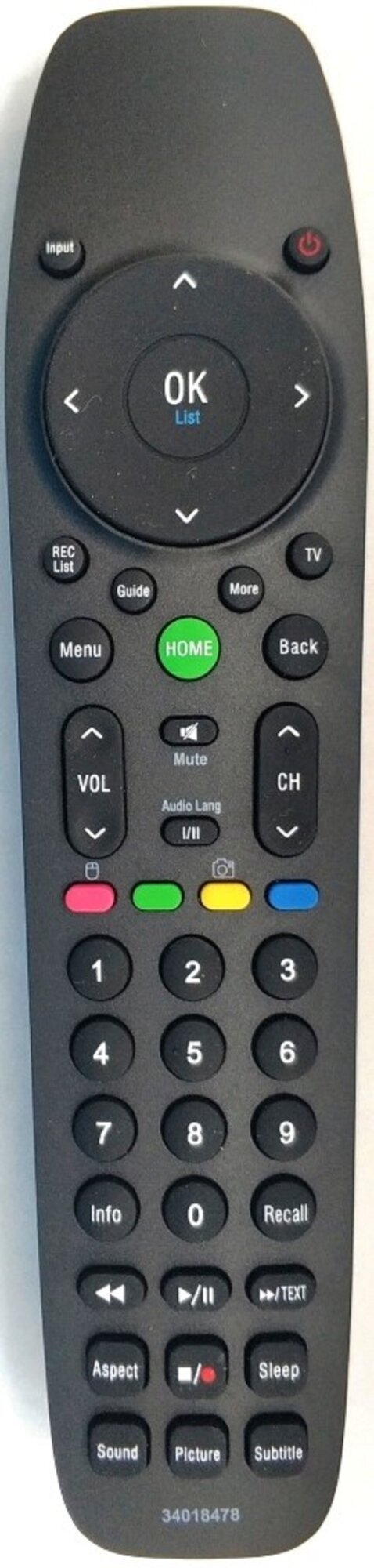 Пульт для DEXP 34018478 BLACK