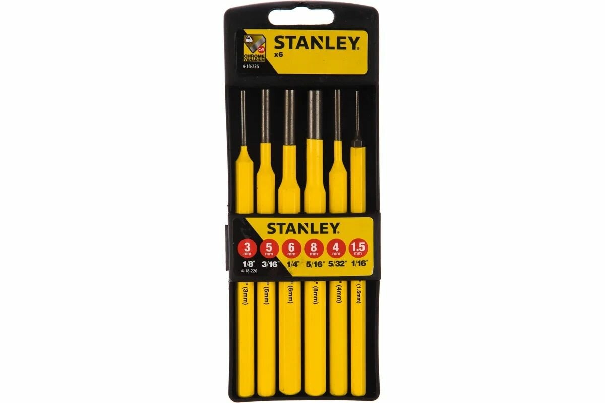Набор из 6-ти выколоток STANLEY 4-18-226