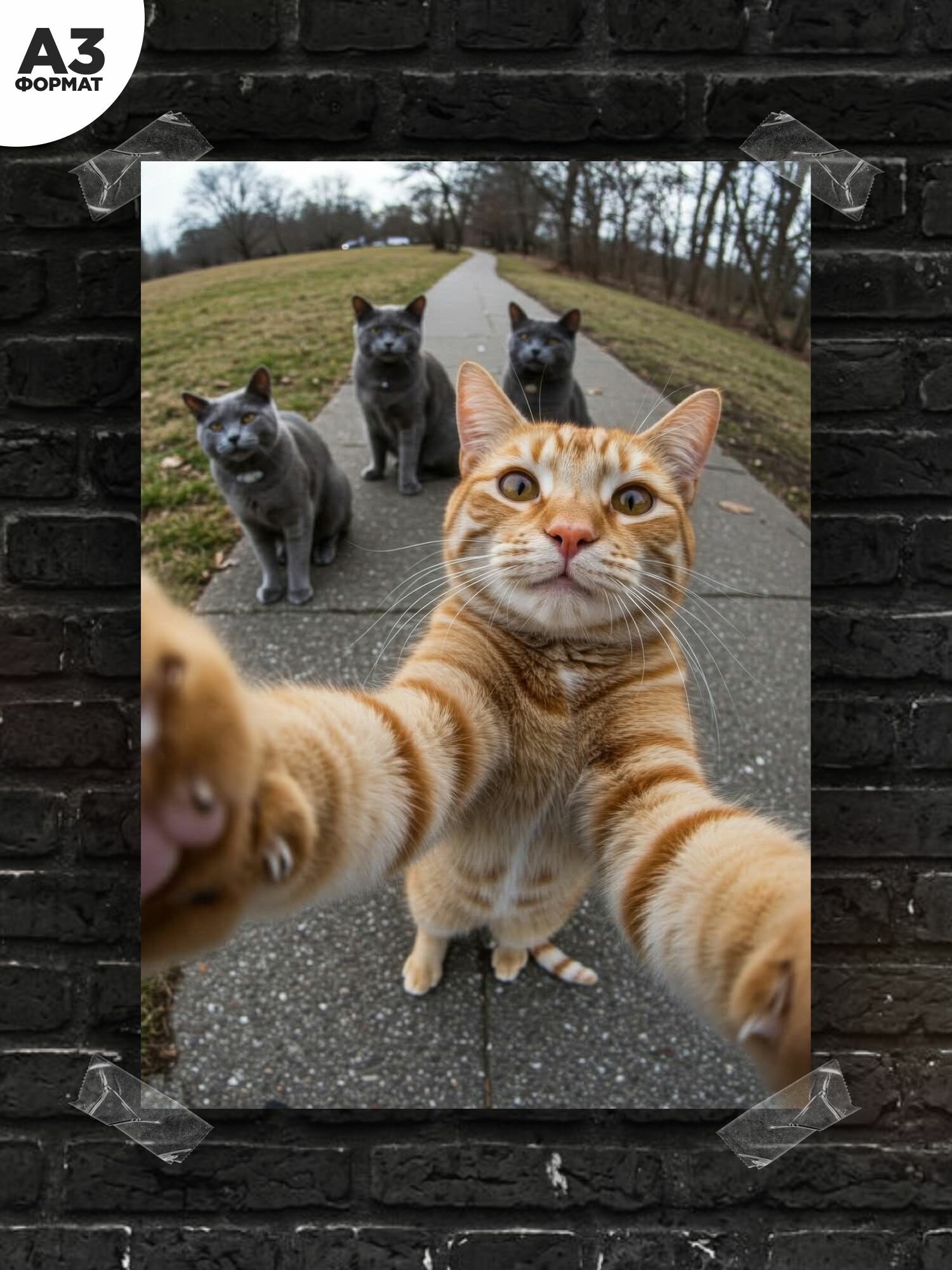 Постер Котики, Эстетика