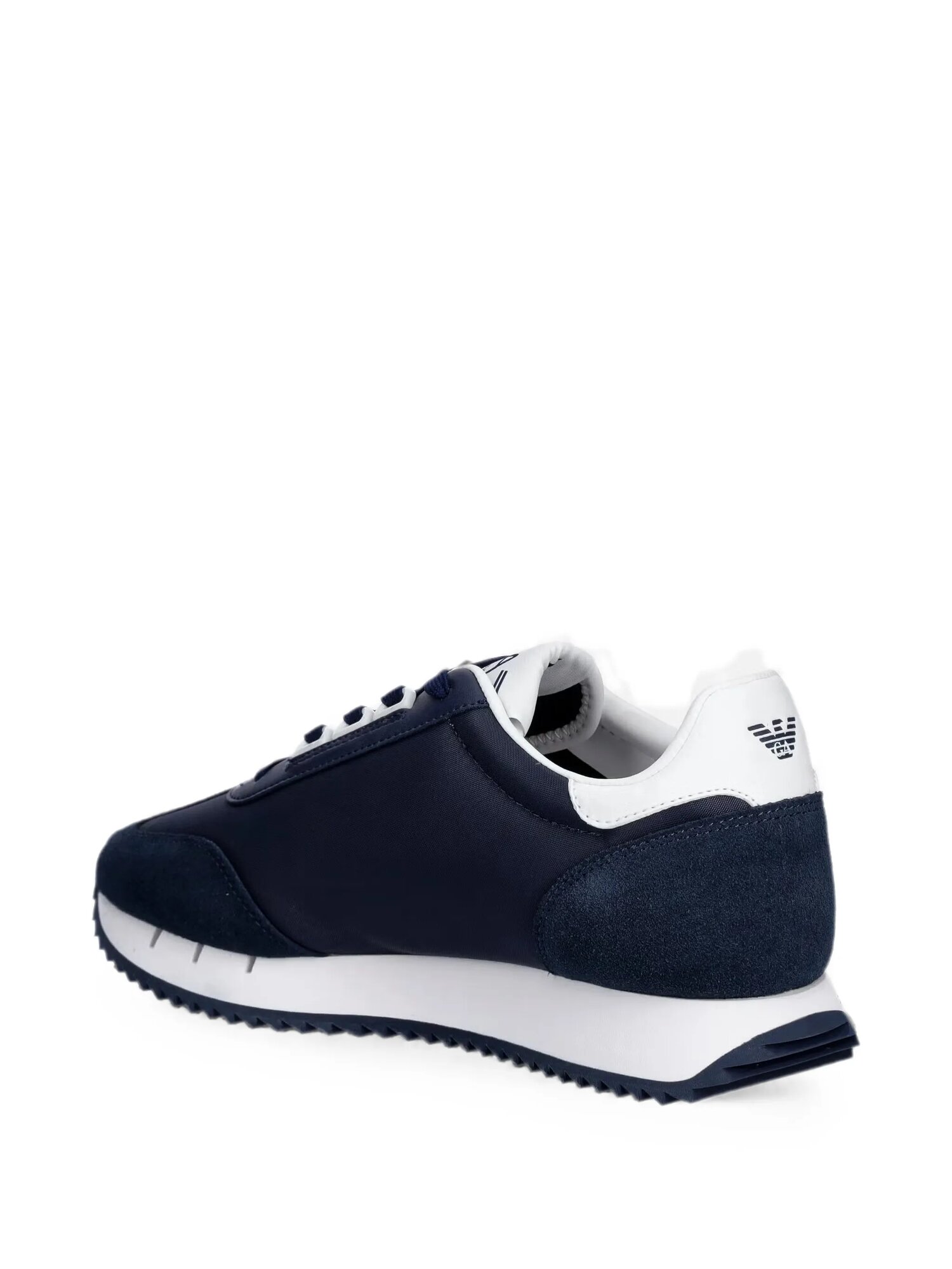 Кроссовки EA7 EMPORIO ARMANI Logo-print panelled sneakers, размер 10, blue — фото 1