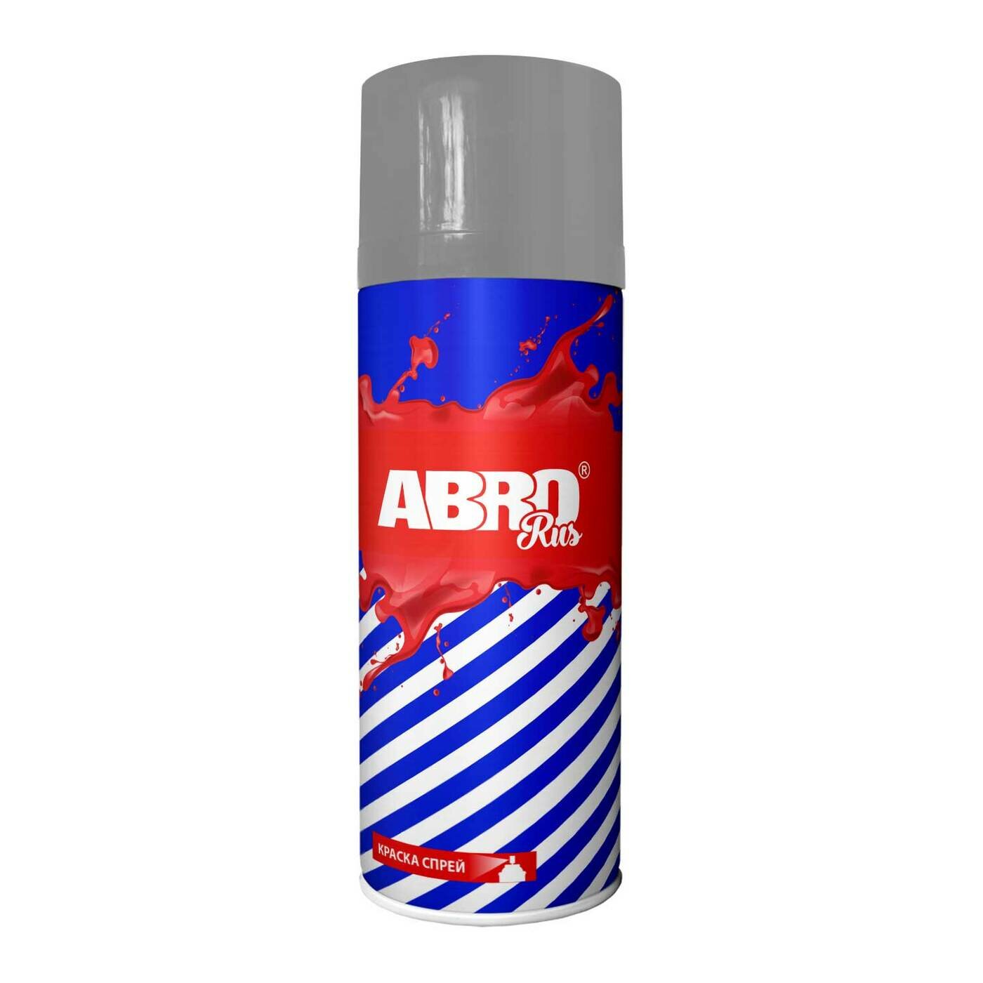 Краска-спрей № 89 грунт серая МАТ ABRO Rus SPO-089-R