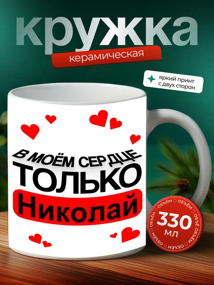 Кружка именная Николай,