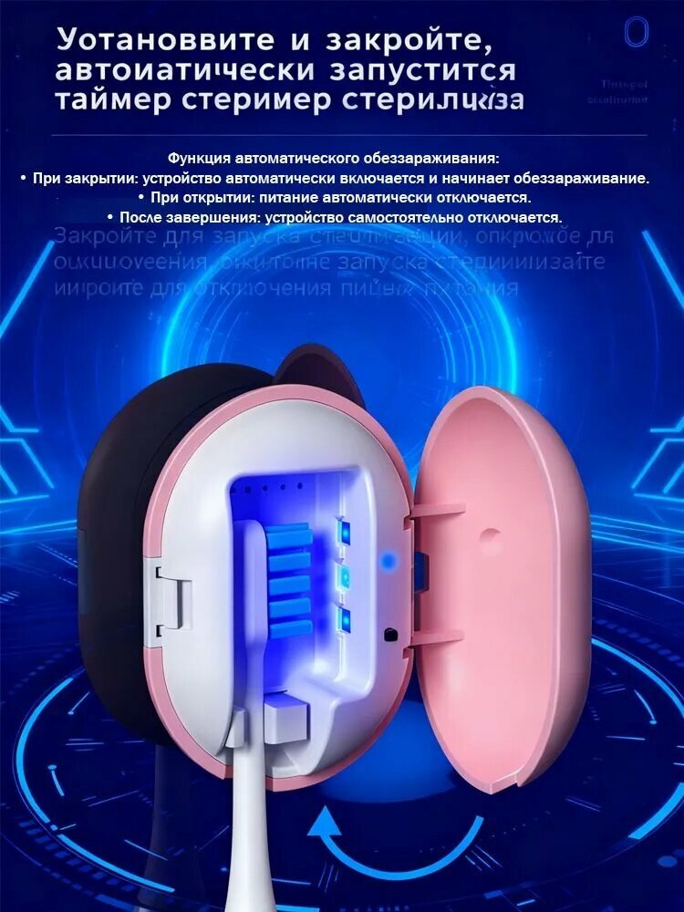Ультрафиолетовый стерилизатор для электрической сушилки для стеллажей для хранения, установленной на стене для зубной щетки
