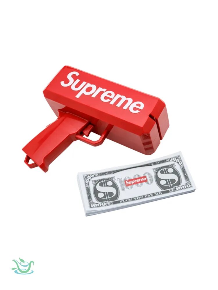 Игрушечное оружие Supreme Деньгомет с надписью "supreme" ABS пластик Красный — фото 1