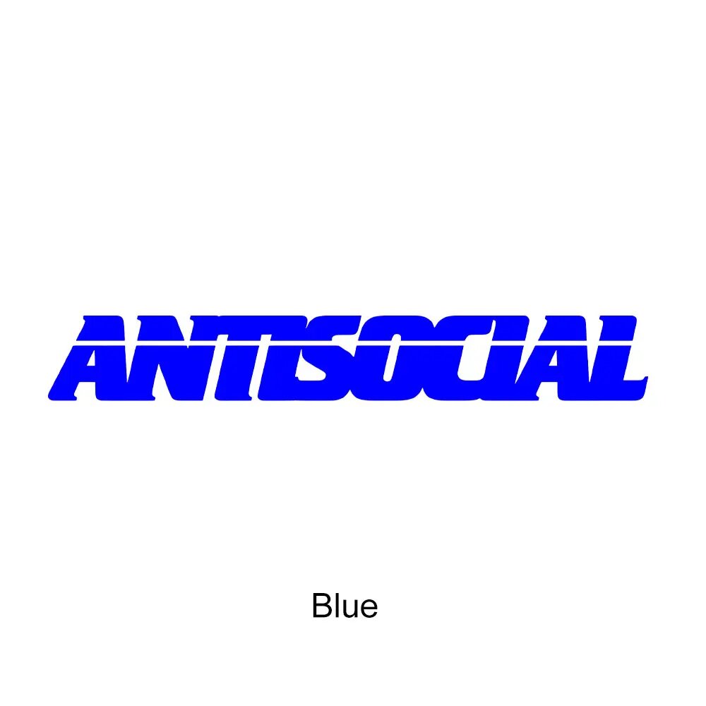 Наклейка на окно "Antisocial" Blue