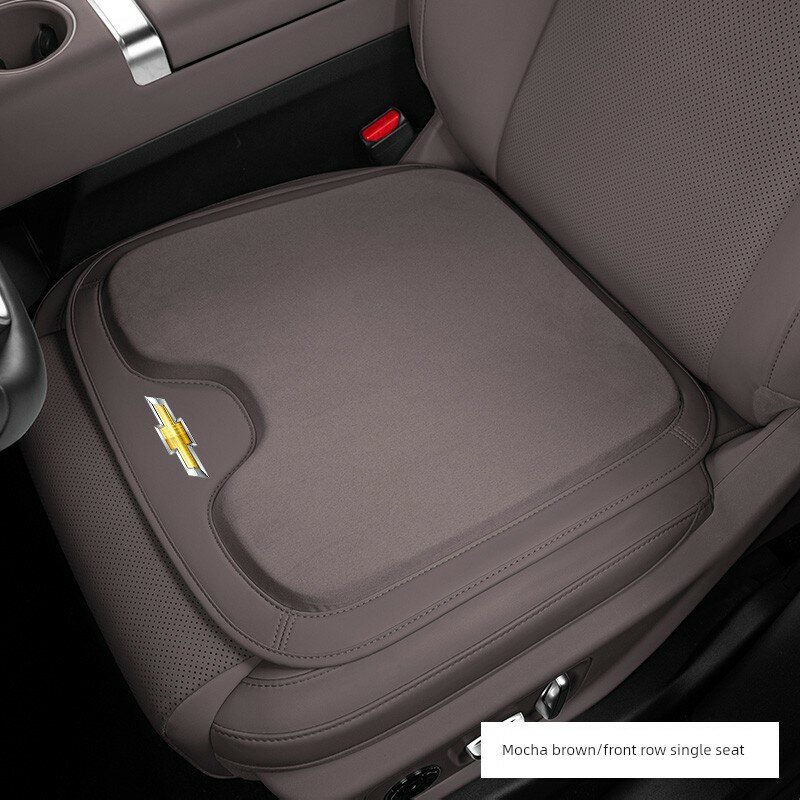 Зимние чехлы из фальшивой шерсти для сидений Chevrolet — однокомплектные, цвет мокко-коричневый