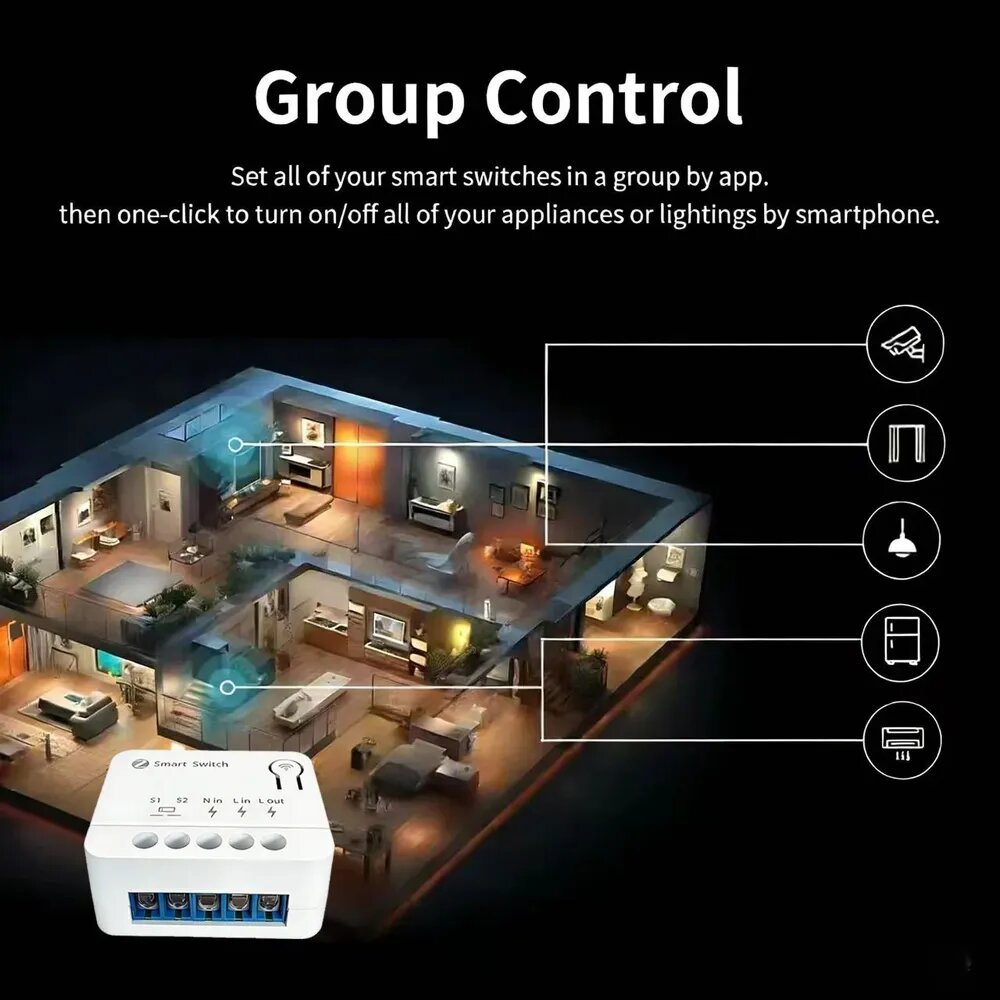Умное реле ZigBee с Алисой 10A, Zigbee2mqtt — фото 1