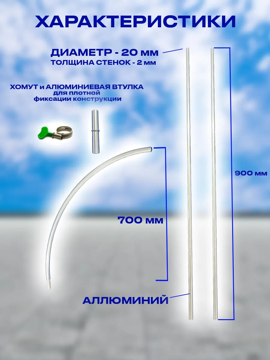 Флагшток для виндера 2,5м — фото 1