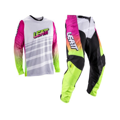 Комплект мотоджерси/мотоштаны подростковый Leatt 3.5 Jr Ride Kit (Retro Pink, S, 2026 (5026001102))