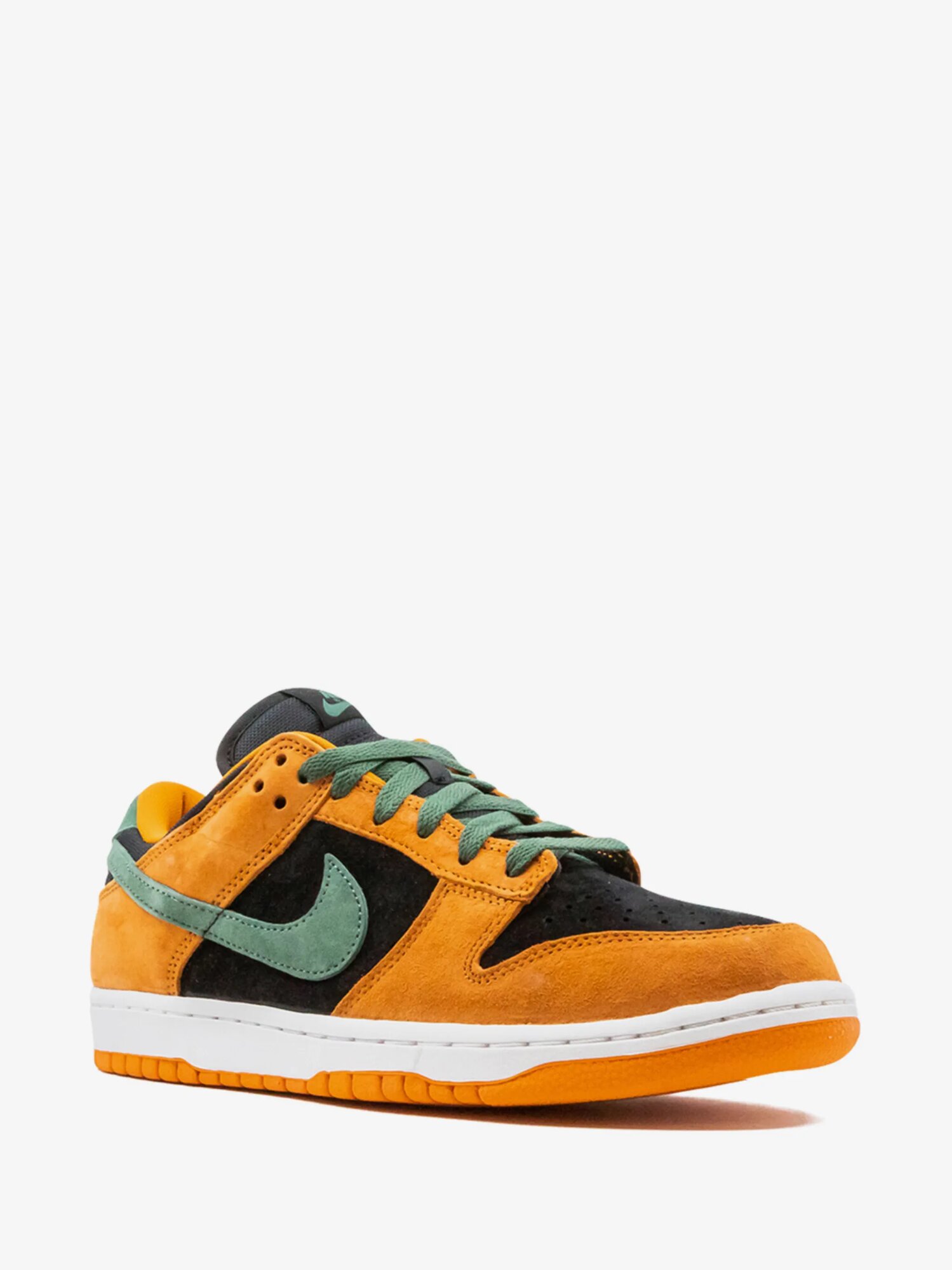 Кроссовки NIKE Dunk Low SP Ceramic, размер 12 US, green/orange — фото 1