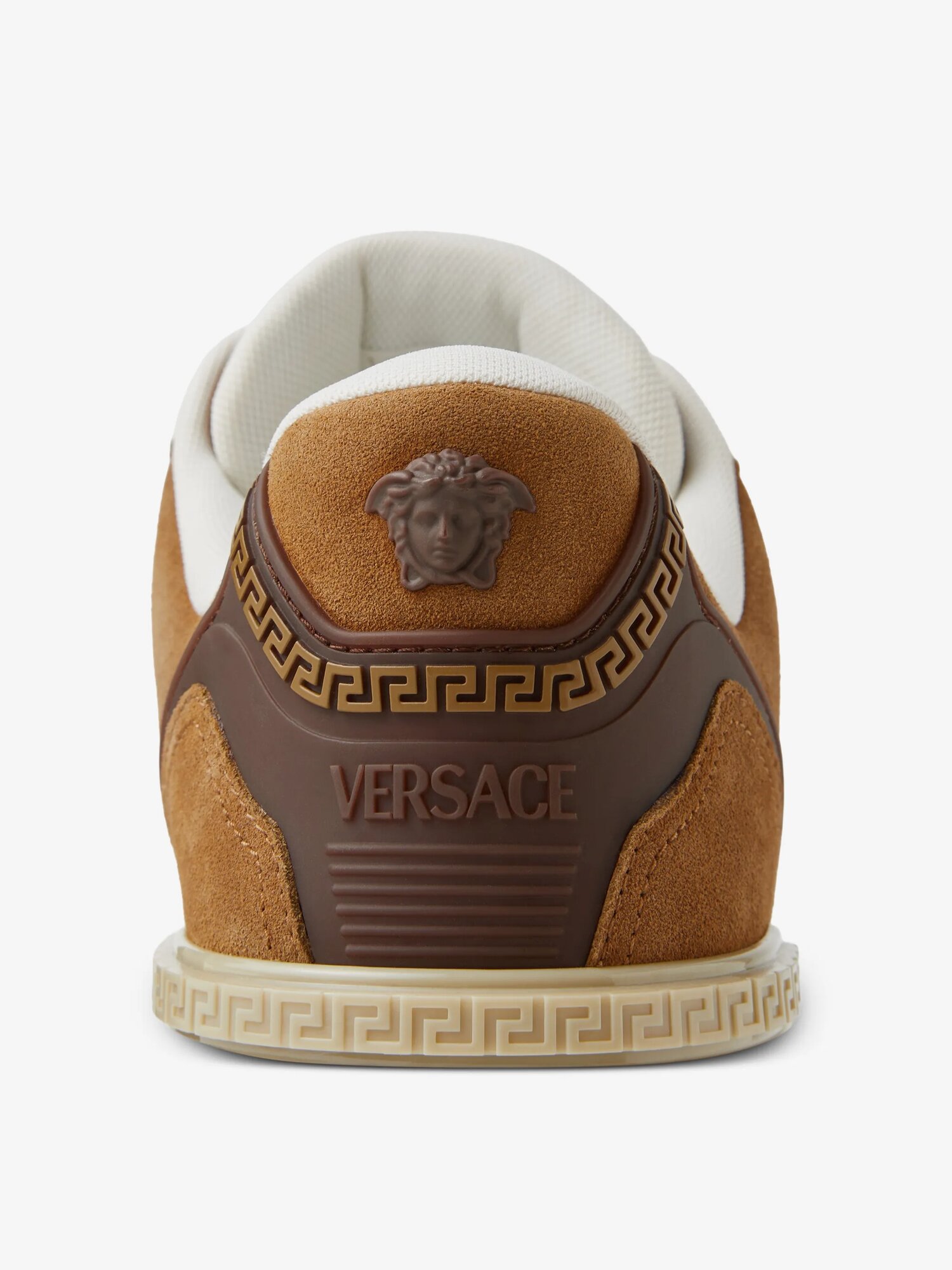 Кроссовки Versace Biggie Basket, размер 40, коричневый/серый/оранжевый — фото 1