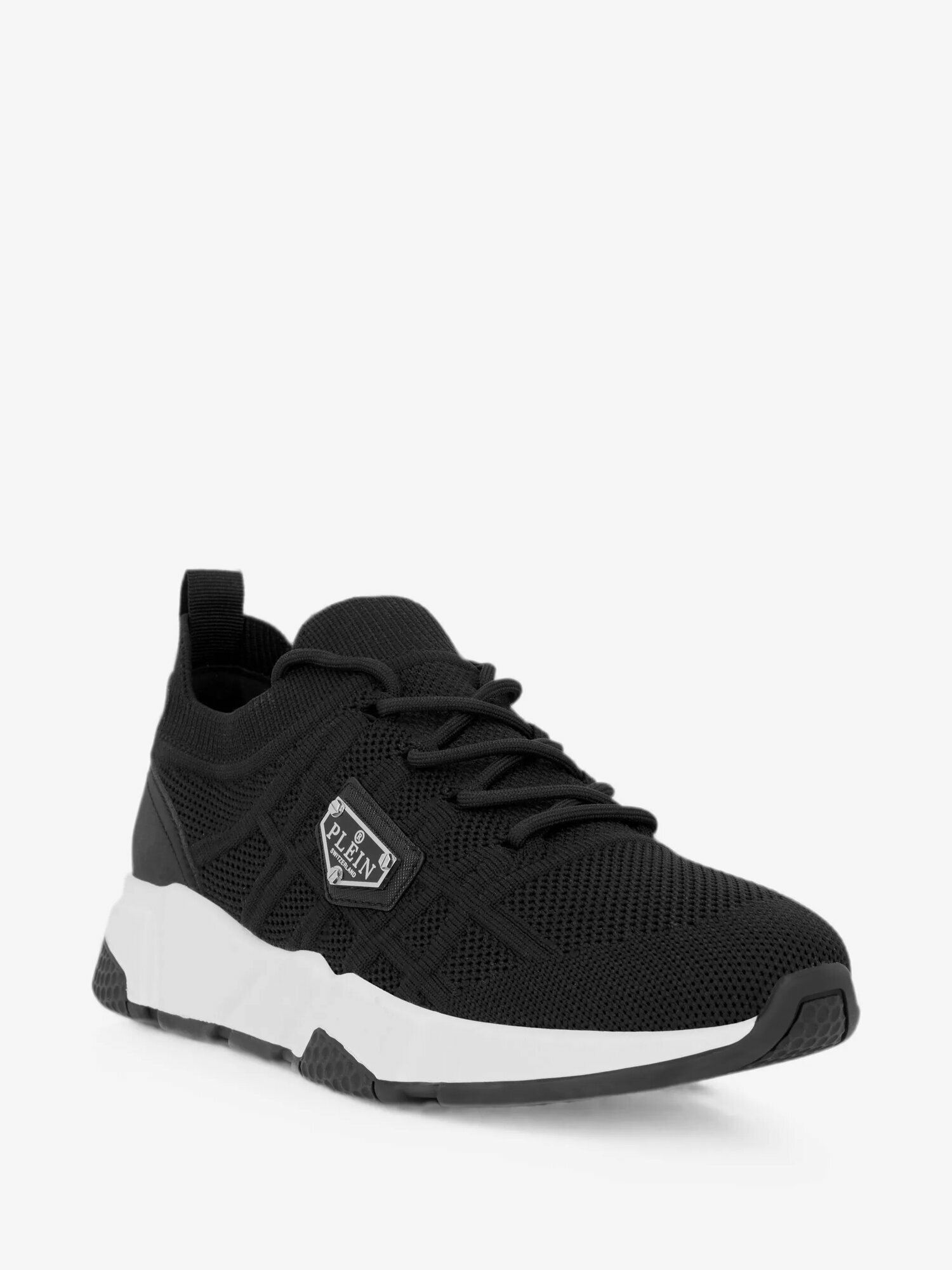 Кроссовки PHILIPP PLEIN Runner Sock Triangle Placca, размер 38 — фото 1