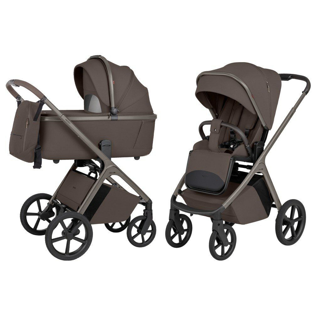 Коляска Carrello Vector 2в1 CRL-6553 Coffee Beige (Коричневый, коричневая рама)