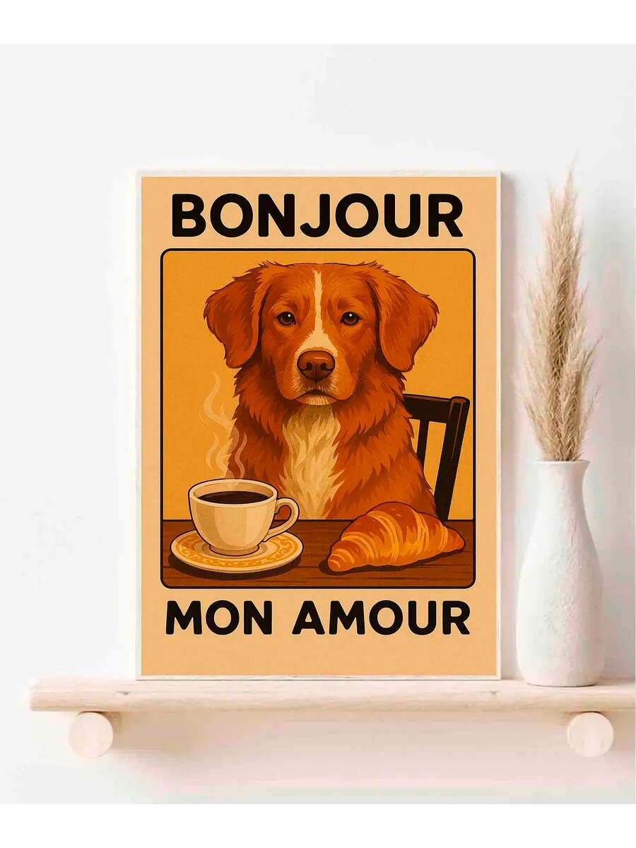 Новошотландский ретривер поводырь, Bonjour Mon Amour, Плак