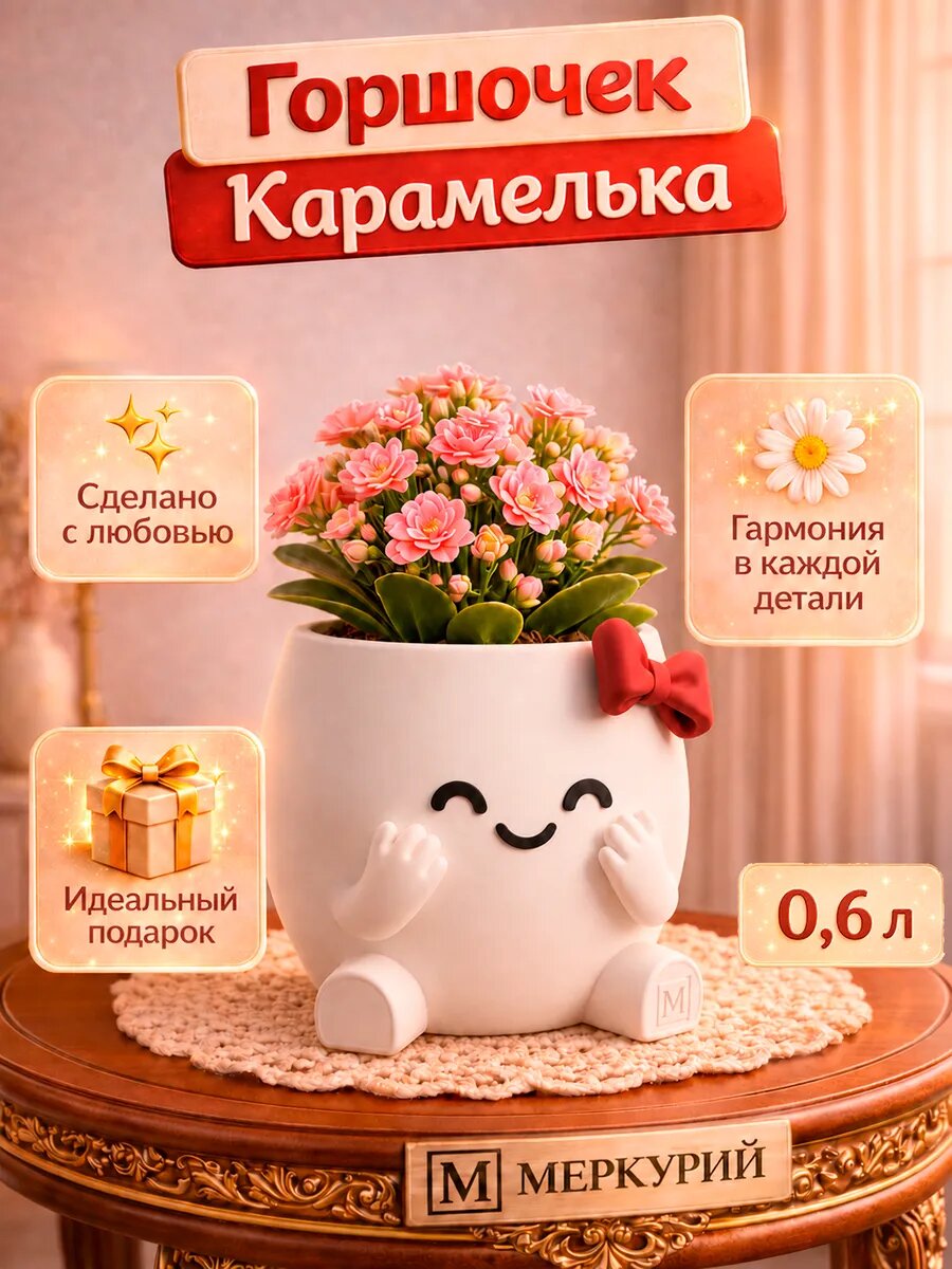 Горшок для цветов кактусов алое и суккулентов