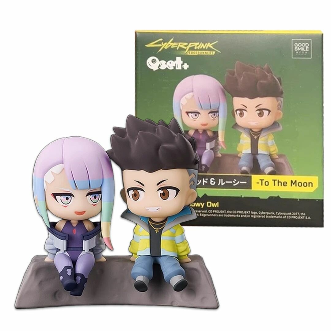 8CM Anime Cyberpunk Edge runners Figure David Martinez Lucy К Луне, Сидящая фигурка-игрушка
