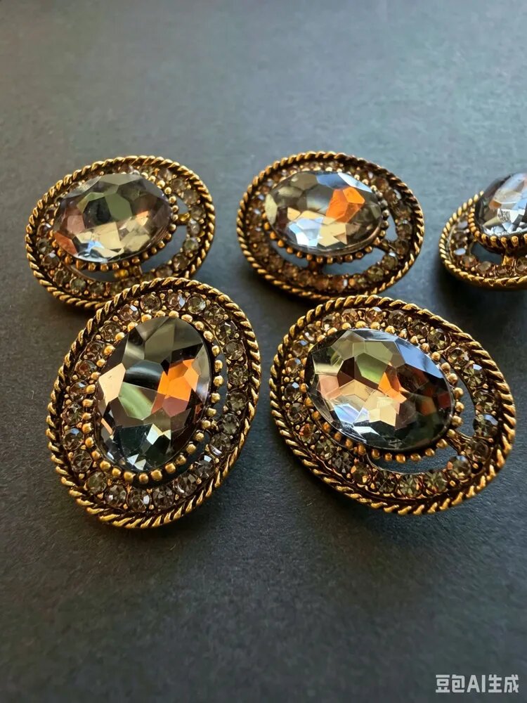 Пуговицы декоративные, пуговицы на ножке,19.5*24mm, 5 шт.