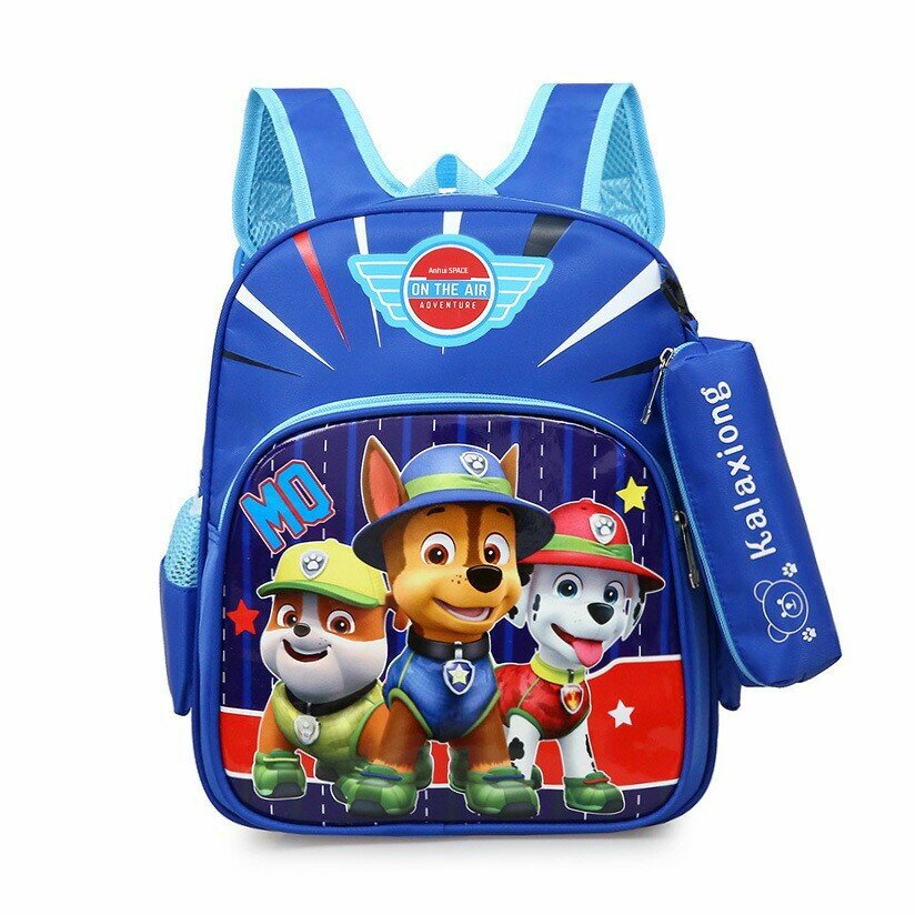 Детский рюкзак Paw Patrol — Циановый, Малый, 100% хлопок, эргономичная поддержка спины для мальчиков и девочек