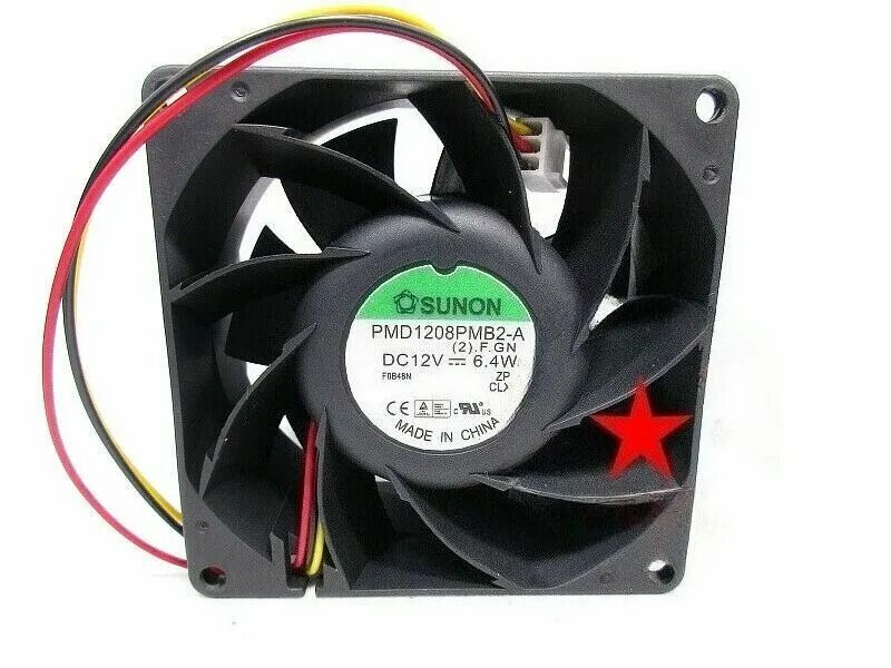 SUNON 8038 8CM PMD1208PMB2-A 12V 6.4W 3 линии скорости измерения вентиляторы -